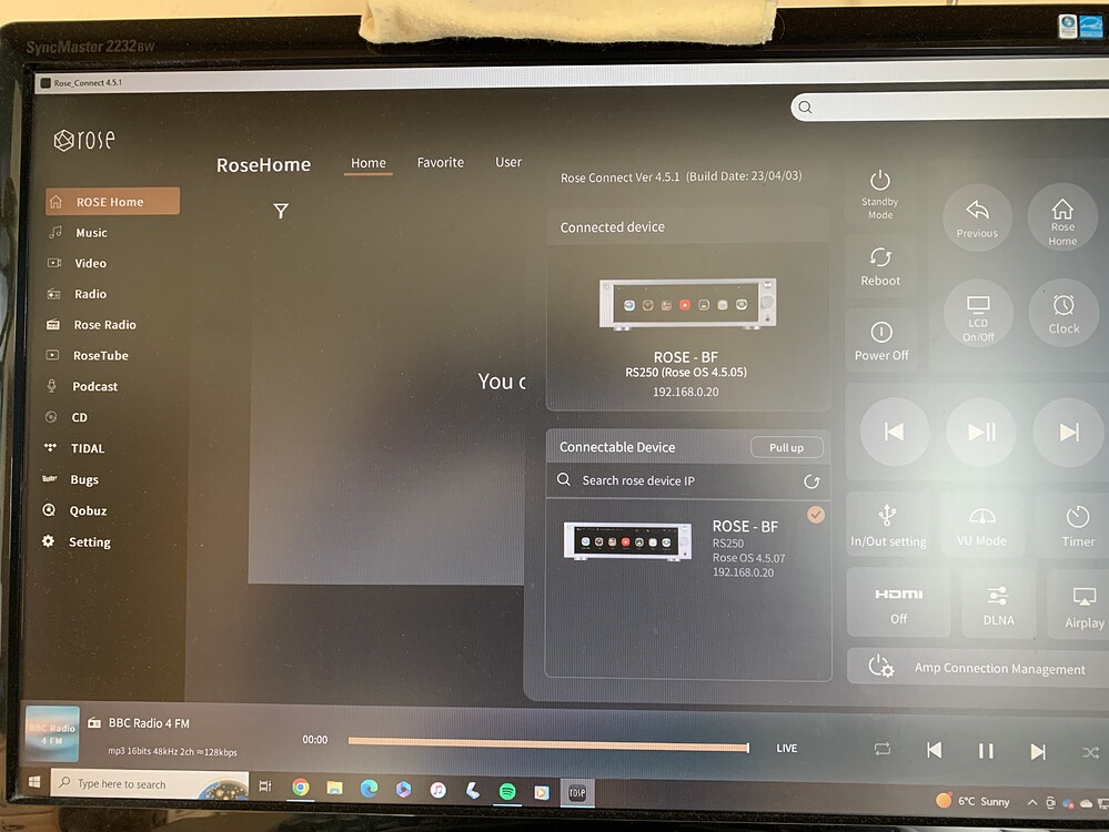 RoseConnect PC (Ver. 4.5.1) (Win/MAC) - New Software Release - HiFi ROSE
